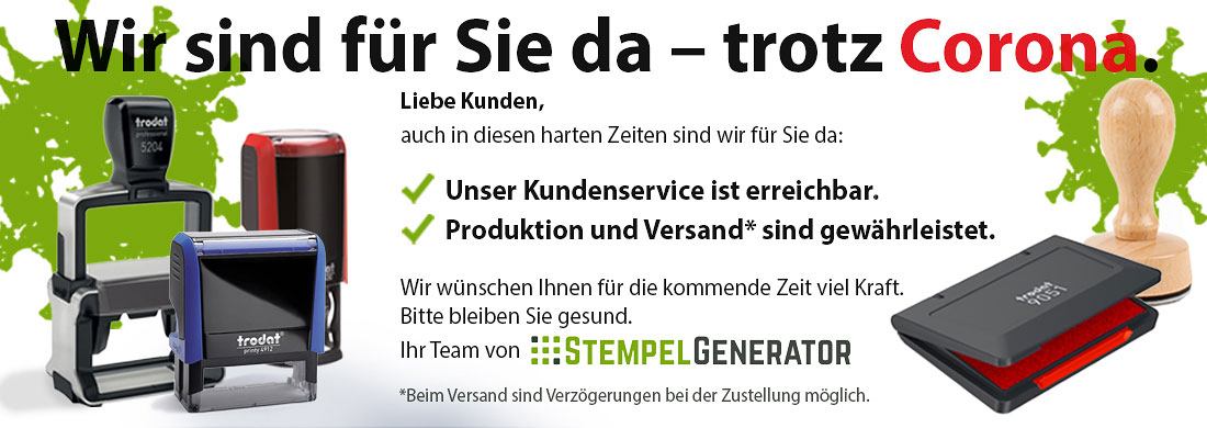 Stempel online bestellen l 24 h Service